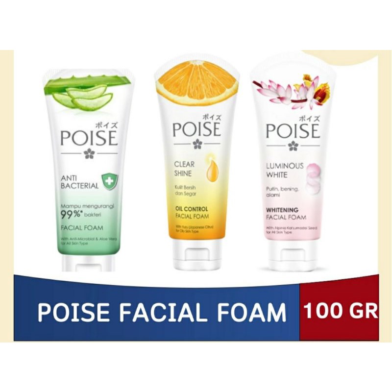 Jual Poise Facial Wash Sabun Cuci Muka 100g | Shopee Indonesia