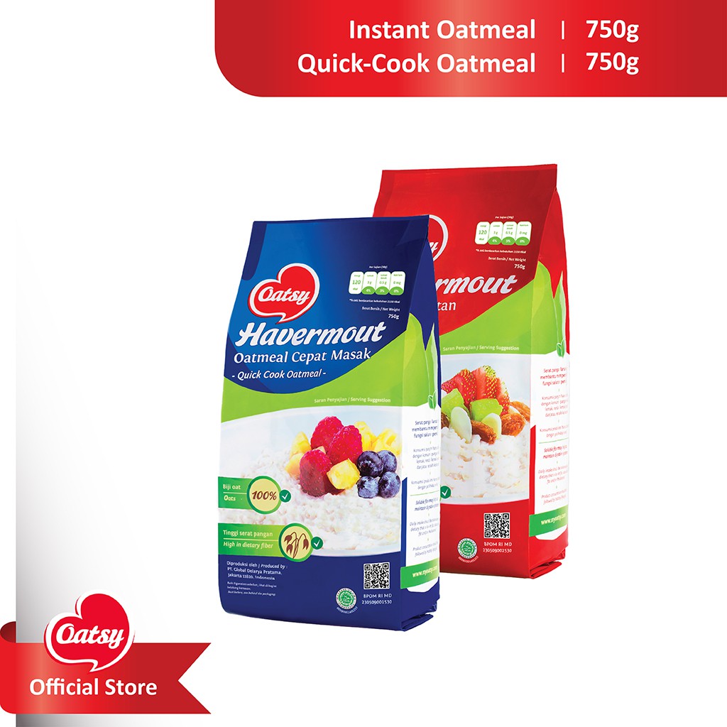 Jual OATSY Special Mix Pack (OATSY Instant 750g & OATSY Quick Cook 750g ...