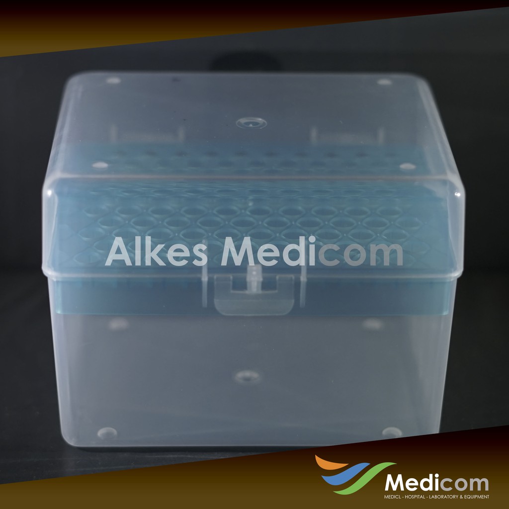 Jual Rak Blue Tip Plastik 100 Lubang | Wadah Box Rack Micropipette Tip ...