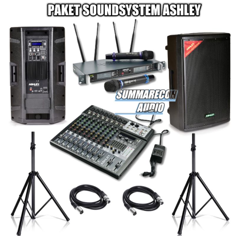 Jual Paket Soundsystem Ashley Mixer Ax8n Dan Speaker Ashley Hero 15a Original | Shopee Indonesia