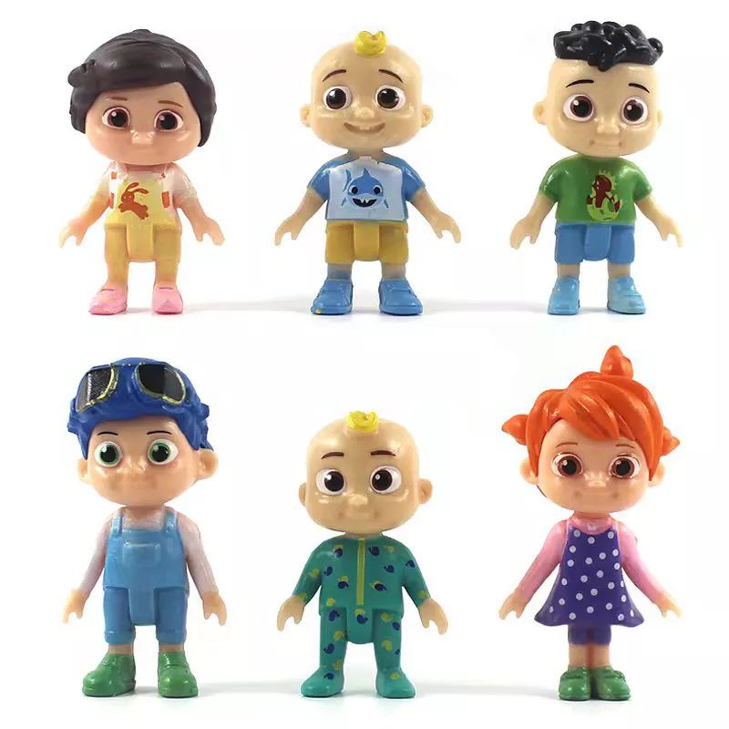 Jual Figure Baby Jojo Cocomelon Set 6 Miniatur hiasaan Topper cake ...