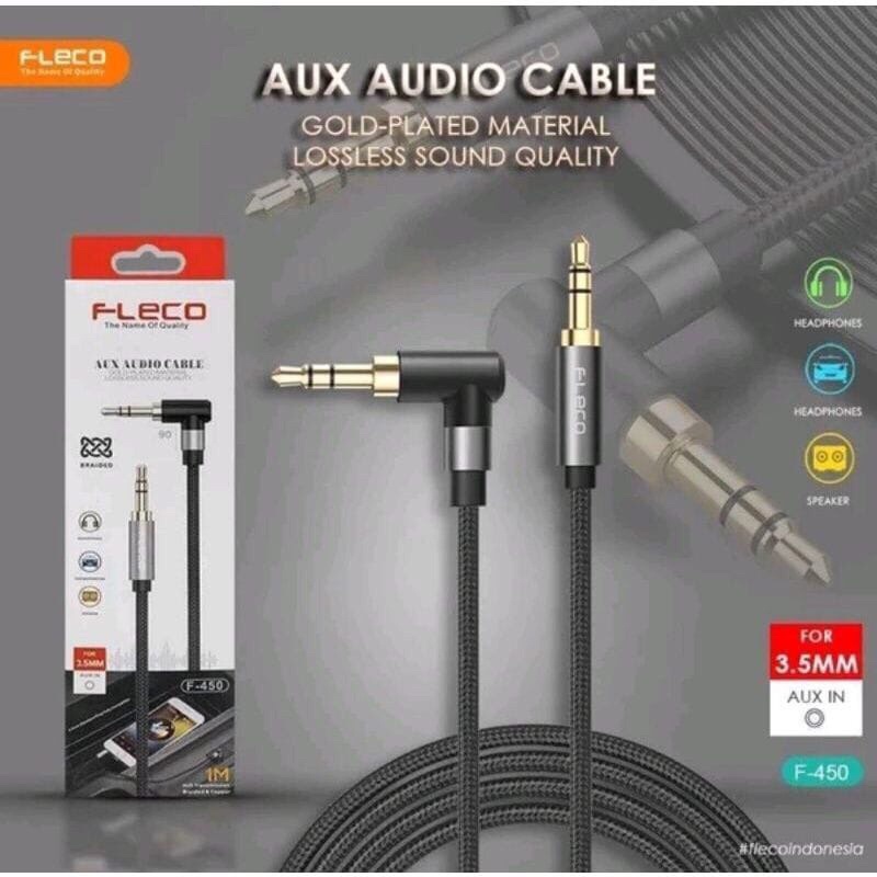 Jual KABEL AUDIO AUX STRING 3.5MM 1X1 ORIGINAL Kabel Aux FLECO 3.5 F410 ...