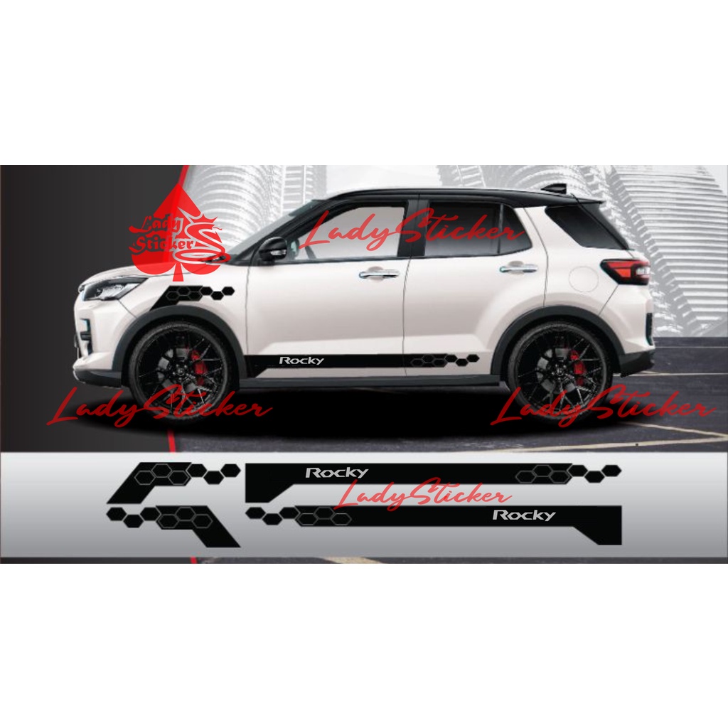 Jual STICKER MOBIL DAIHATSU ROCKY STICKER STIKER LIST SAMPING MOBIL ...