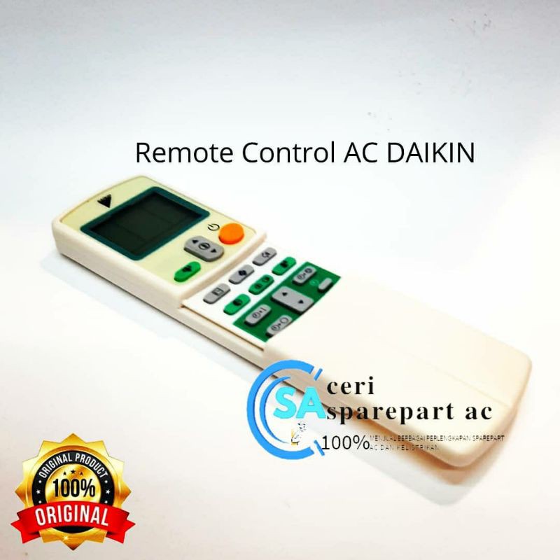 Jual REMOTE AC DAIKIN ORIGINAL ARC433A73 remot control | Shopee Indonesia