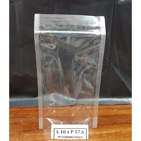 Jual Standing Pouch Polos Double Seal Ziplock Kemasan Snack Size Kecil ...