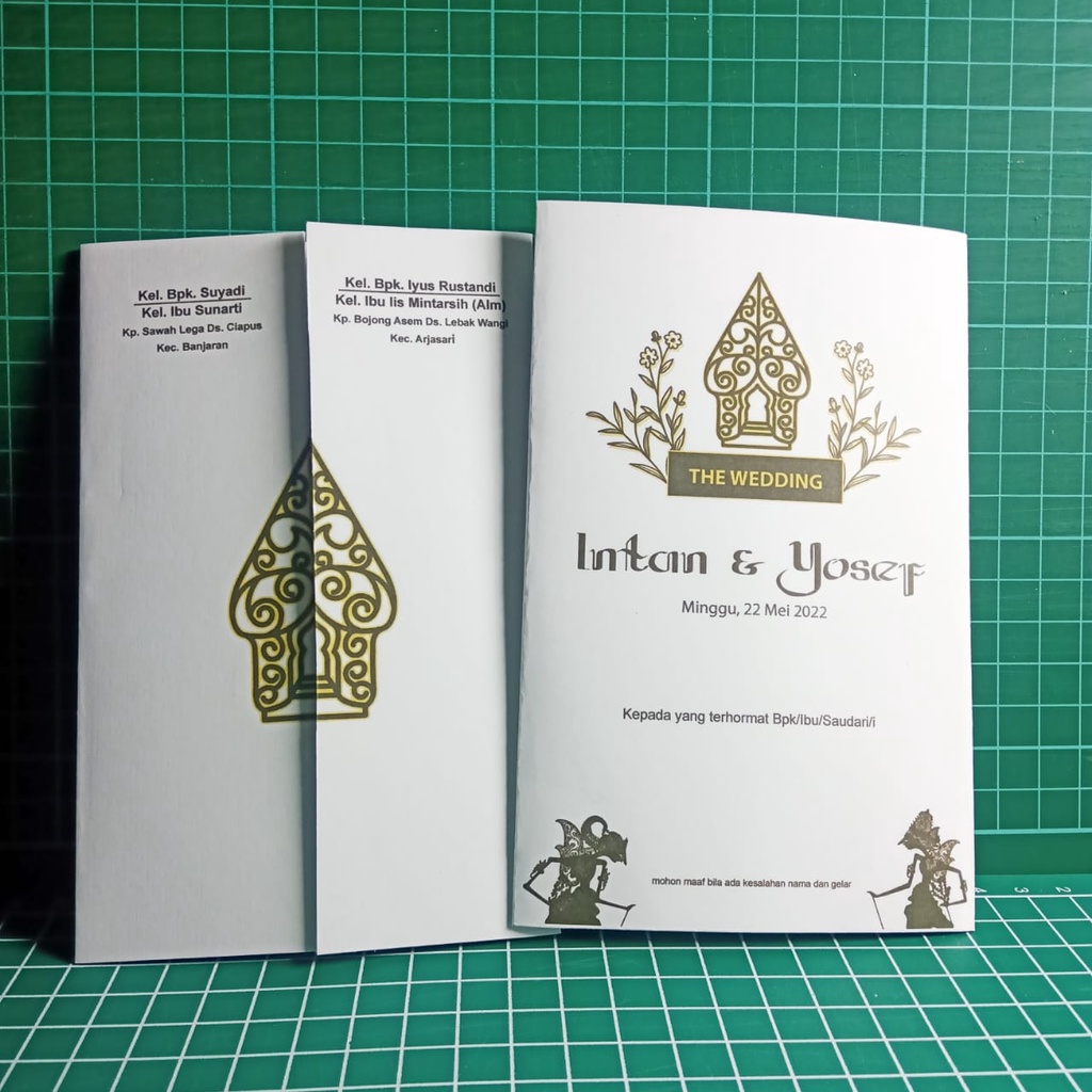 Jual Undangan Tema Jawa Simple Elegan Murah | Shopee Indonesia