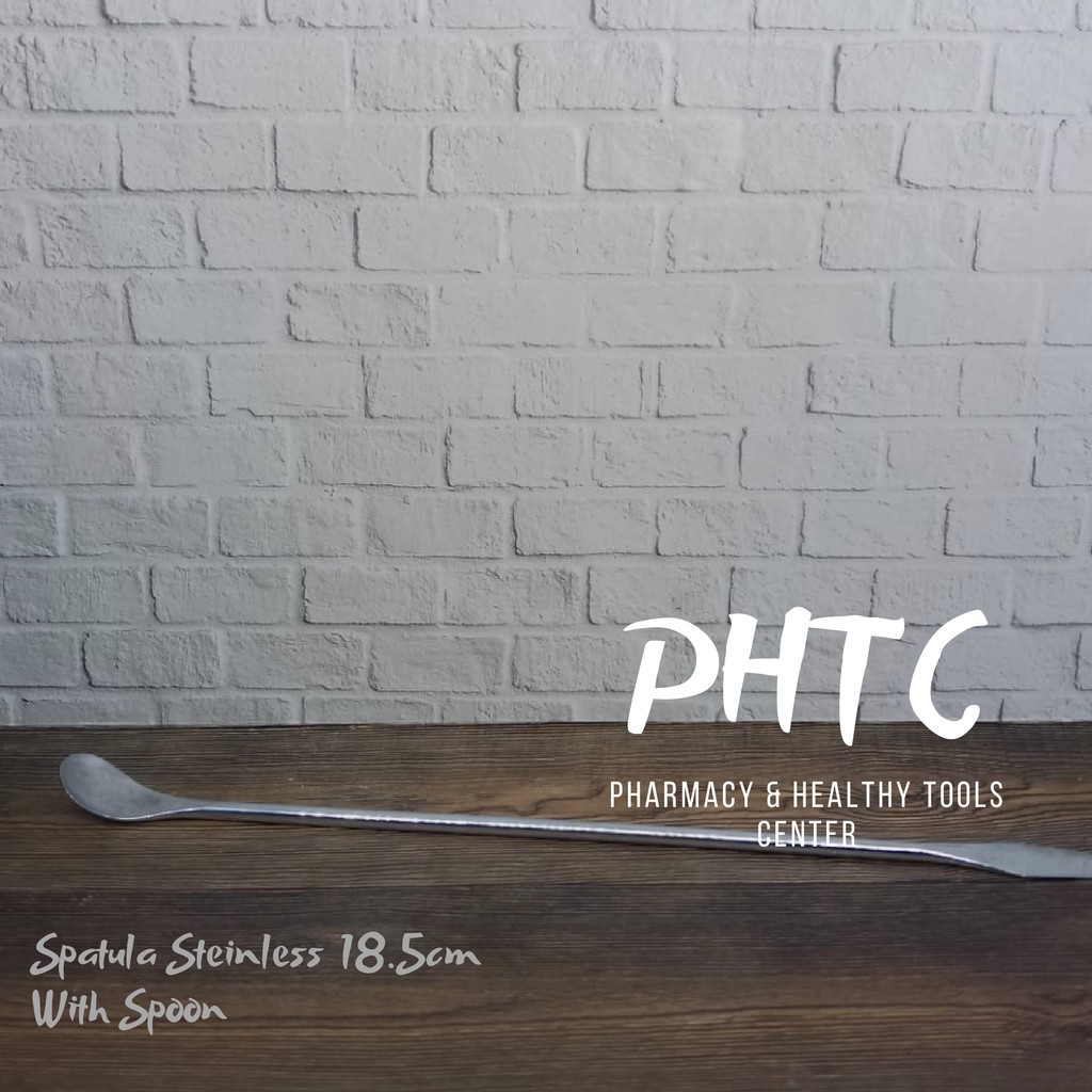 Jual Spatel / Spatula Stainless with Spoon 18cm | Shopee Indonesia