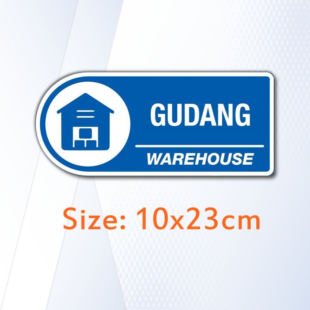 Jual Signage Rambu Gudang Warehouse Sign PVC Tebal 5mm | Shopee Indonesia