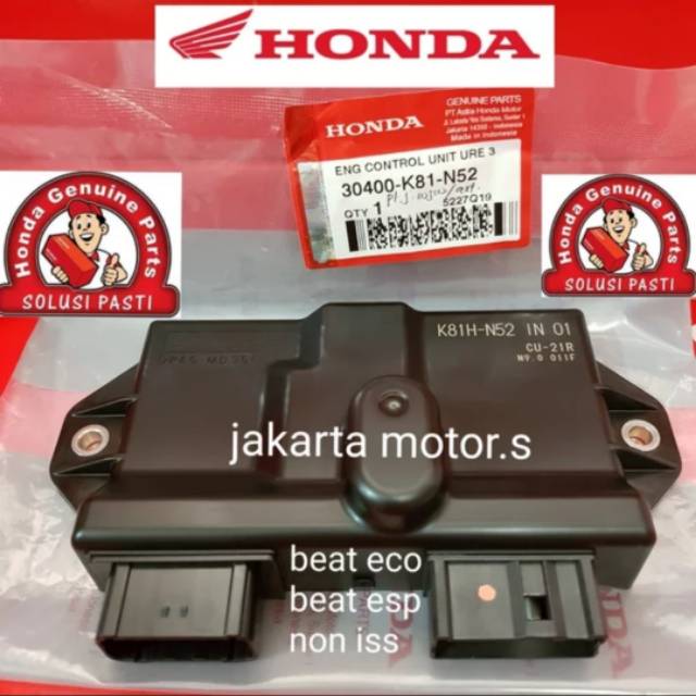 Jual 30400-K81-N52 Ecm ecu beat eco, beat street esp 2017-2019 non iss ...