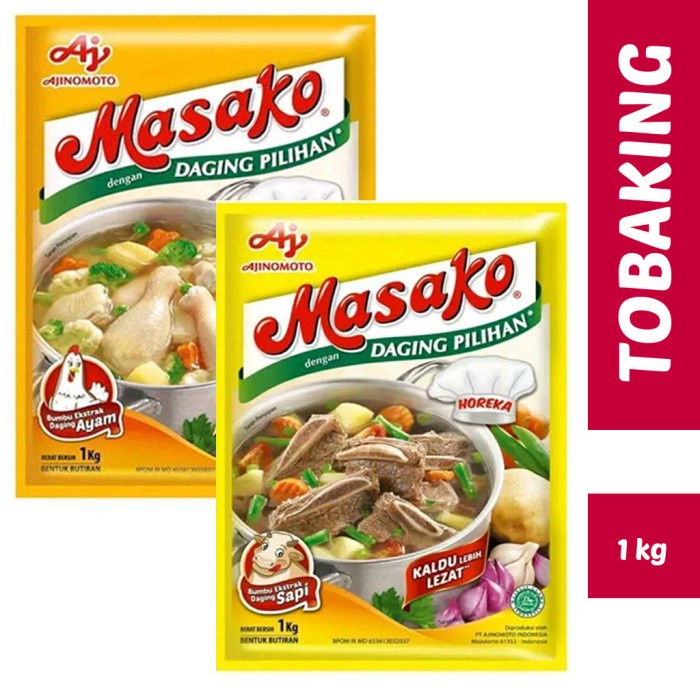 Jual Masako Ayam Sapi Penyedap Ajinomoto 1 kg Horeka | Shopee Indonesia
