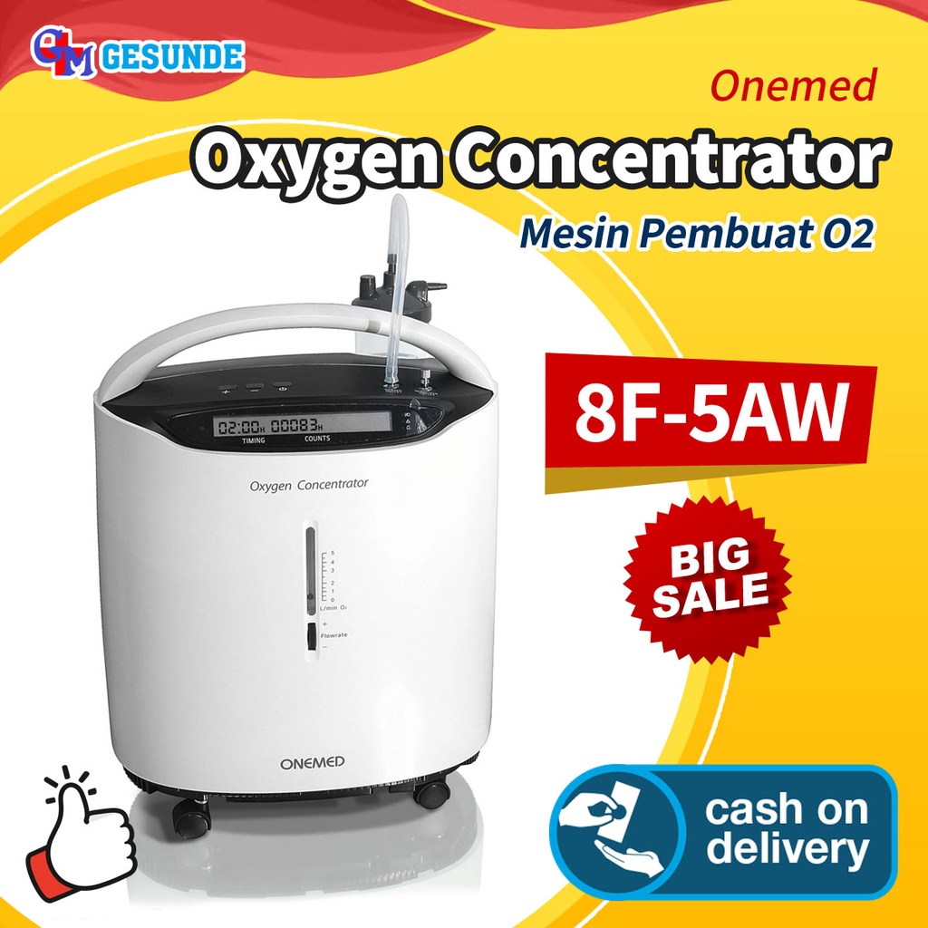Jual Mesin Oksigen Konsentrator Onemed 8F-5AW - Oxygen Concentrator ...