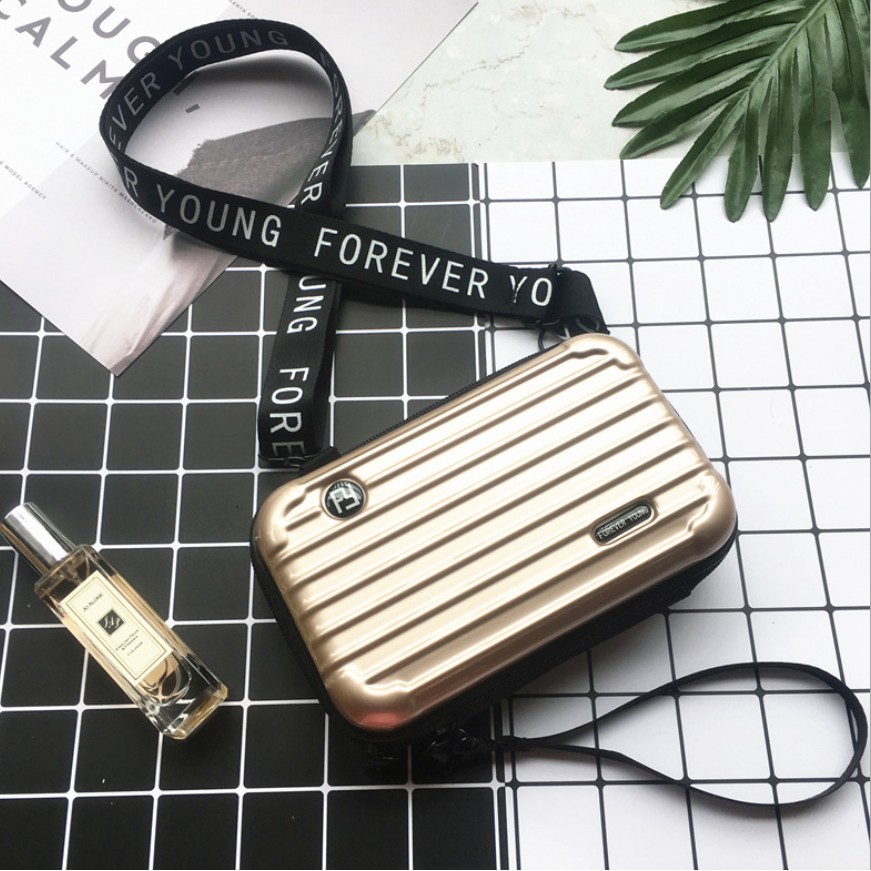 Jual Tas Koper Wanita Garis Tas Selempang Wanita Uk. 18cm - Bahan Keras ...