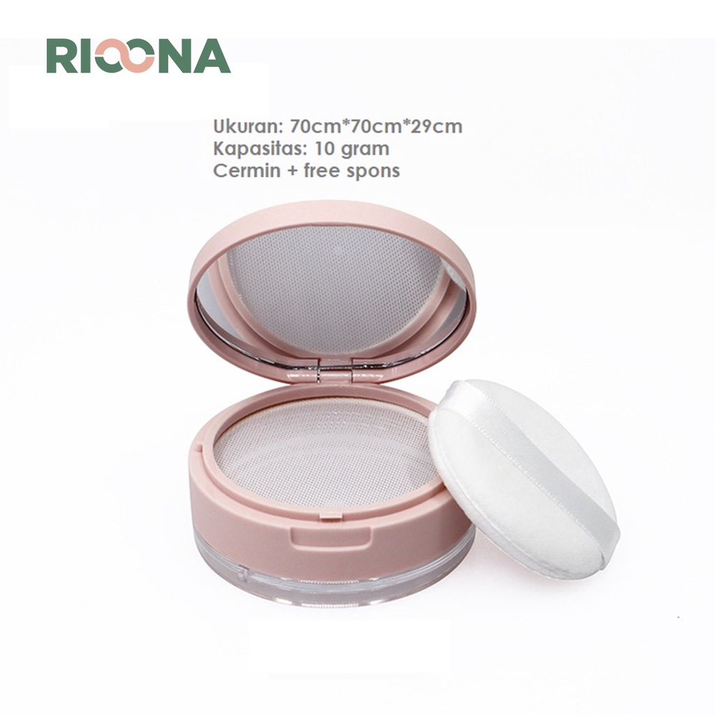 Jual Tempat Bedak Tabur Tempat Loose Powder Free Sponge | Shopee Indonesia