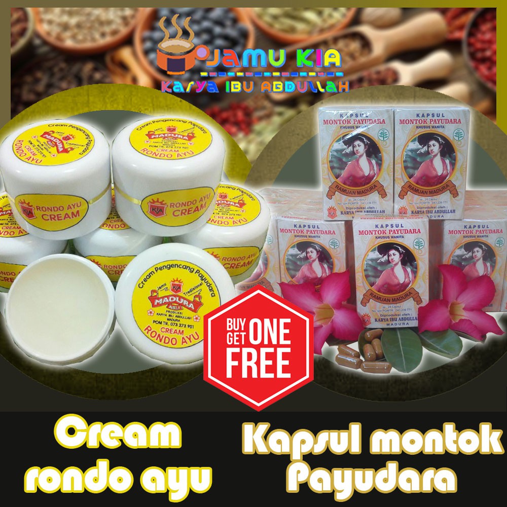 Jual RONDO AYU ATAU CREAM RONDO AYU DAN KAPSUL MONTOK PAYUDARA PAKET ...