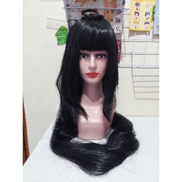 Jual wig hitam 100cm | Shopee Indonesia