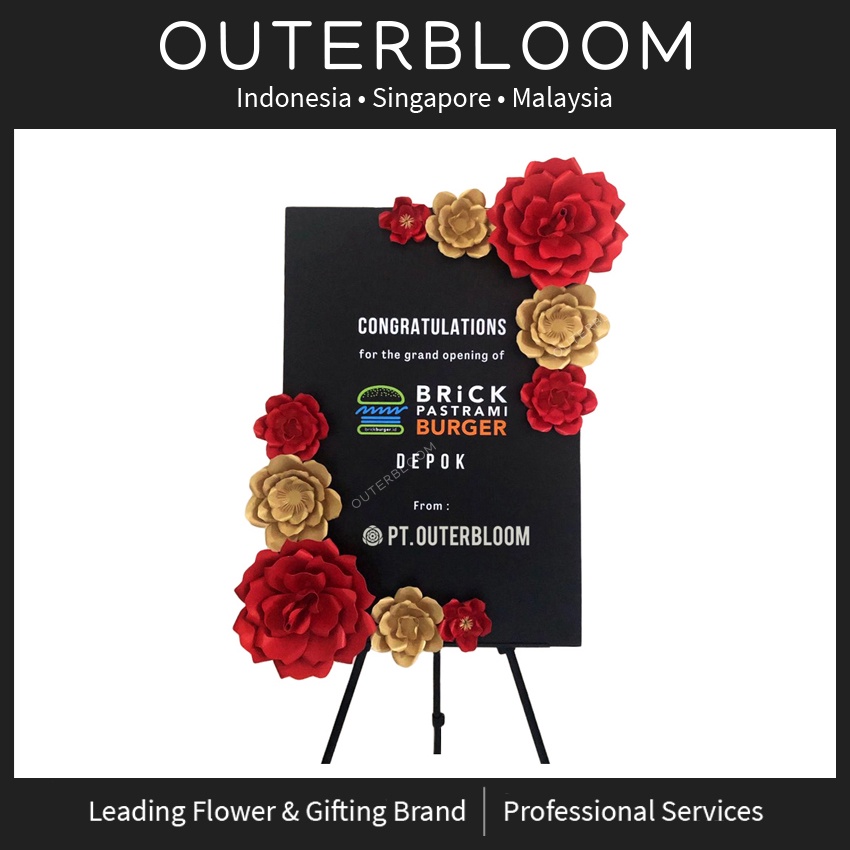 Jual Papan Bunga Kertas - Outerbloom Pendragon Paper Flower Board ...