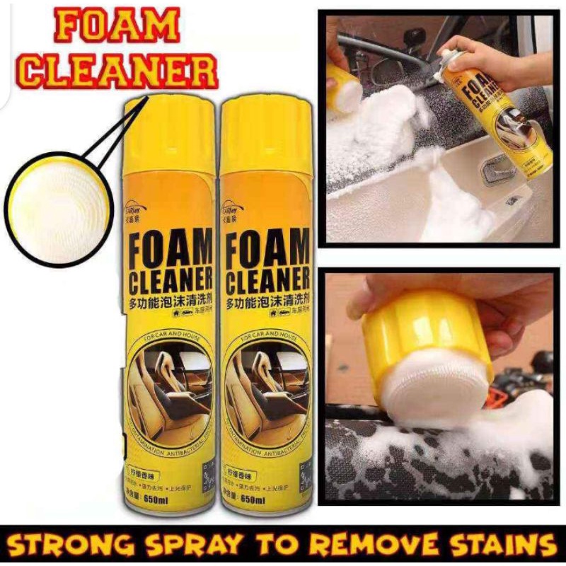 Jual Foam Cleaner Spray Multifungsi Car Interior Agent Cleaner 650ml | Shopee Indonesia