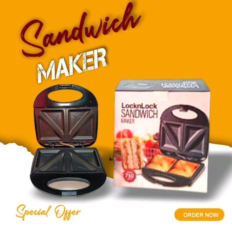 Jual PEMANGGANG ROTI || SANDWICH MAKER LOCK N LOCK ||100% ORIGINAL TERMURAH BERKUALITAS | Shopee ...
