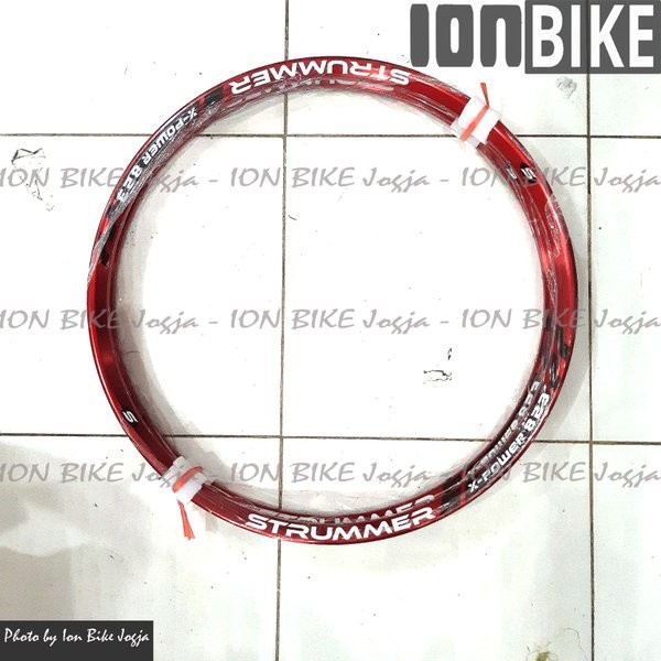 Jual Sepasang Velg Rims Strummer X- Power Red Premium 27.5 32 H Sepeda ...