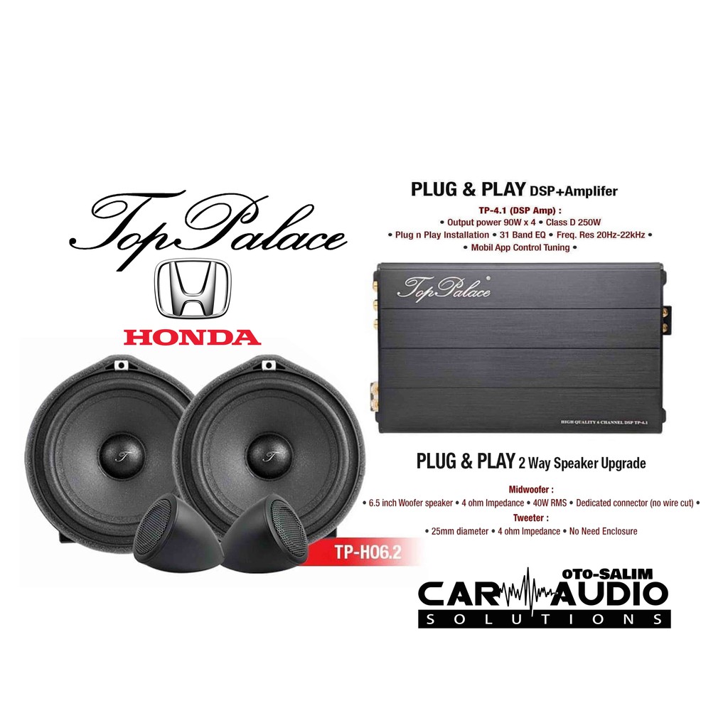 Jual Top Palace Paket Upgrade Audio Mobil Premium Honda DSP Processor ...