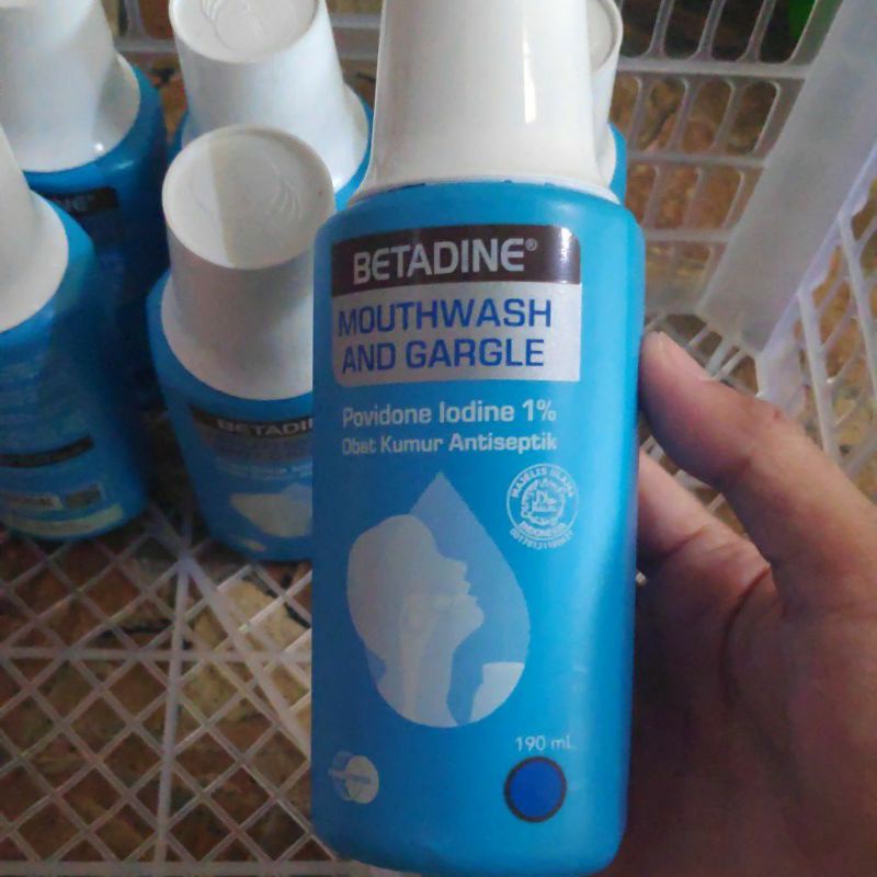 Jual Betadine Obat Kumur Antiseptik 190 ml Mouthwash gargle Sariawan rongga sakit gusi bengkak ...