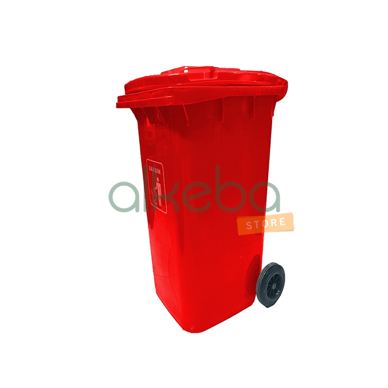 Jual Dust Bin / Tempat Sampah Garbin 120 Liter Merah | Shopee Indonesia