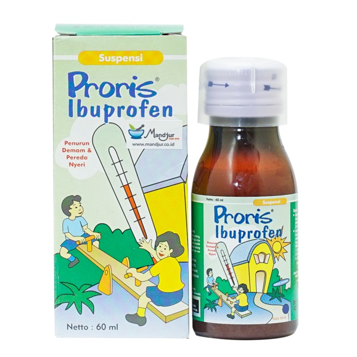 Jual Proris (Ibuprofren) - Obat demam anak, pereda nyeri, sakit gigi ...