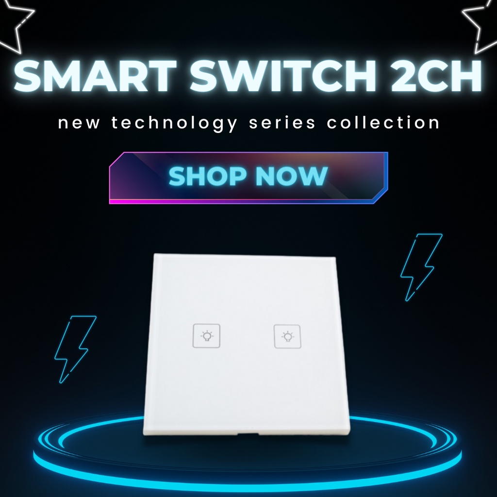 Jual WALL SMART SWITCH SMARTLIFE DUAL BEST QUALITY | Shopee Indonesia