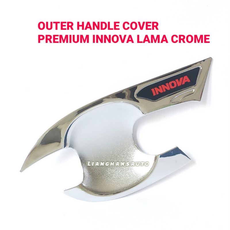 Jual OUTER HANDLE COVER ELEGANT INNOVA LAMA HITAM CHROME 4 PCS | Shopee ...