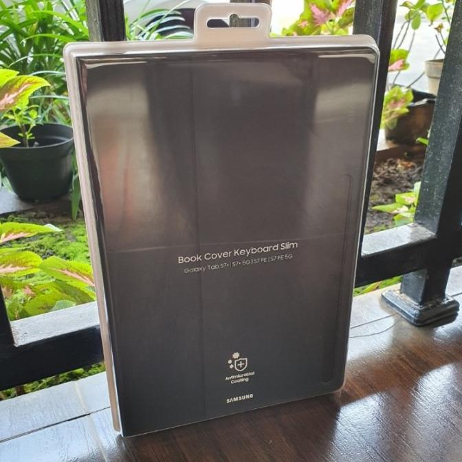 Jual Book Cover Keyboard Slim for Samsung Galaxy Tab S7 FE and Tab S7+ Plus | Shopee Indonesia