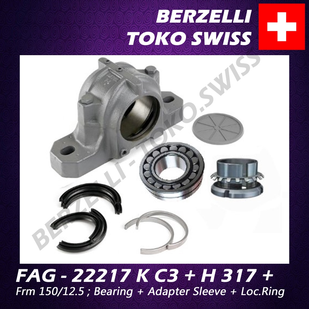 Jual FG - 22217 K C3 + H 317 Adapter Sleeve + FRM 150x12.5 Locating ...