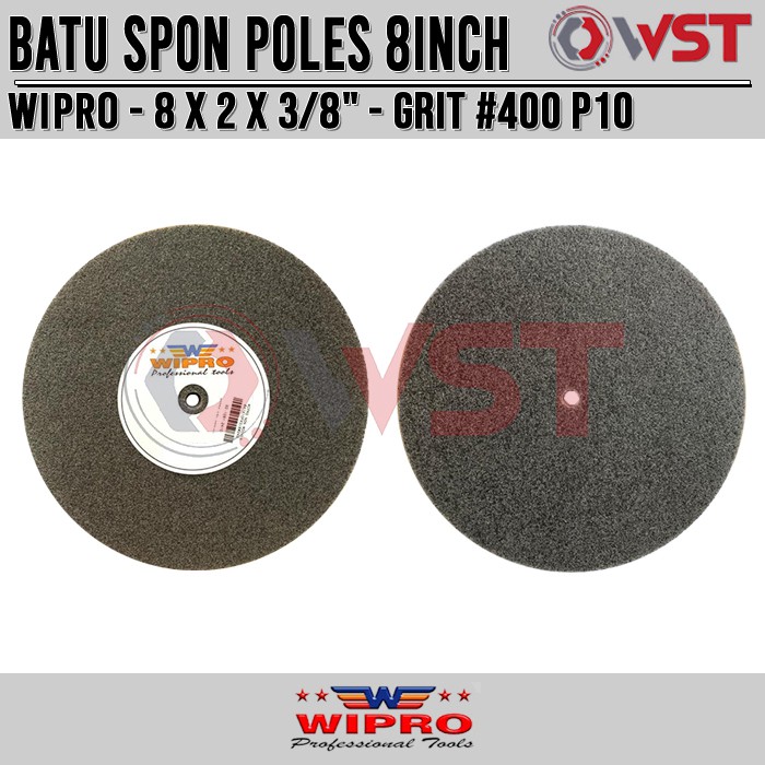 Jual Wipro Batu Gerinda Poles Non Woven 8inch Grit 400 P10 / Poliac ...