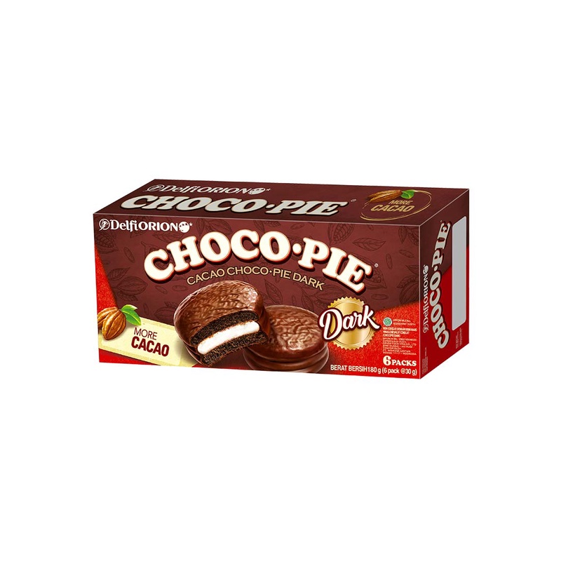 Jual Choco Pie Dark Delfi Orion 180Gr (isi 6's) | Shopee Indonesia