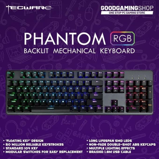 Jual Tecware Phantom 104 RGB - Gaming Keyboard | Shopee Indonesia