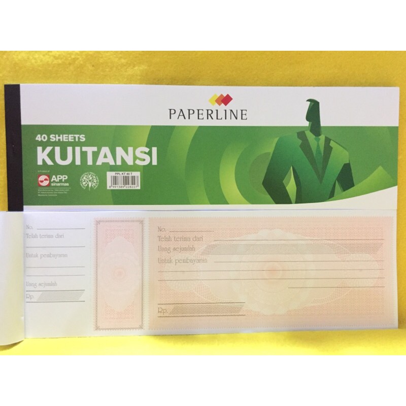 Jual Buku Kwitansi sedang PAPERLINE PPL KT-40T (40 lembar) | Shopee Indonesia