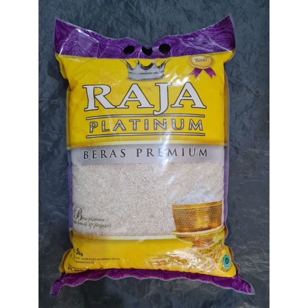 Jual Beras Raja Platinum 5 kg | Shopee Indonesia