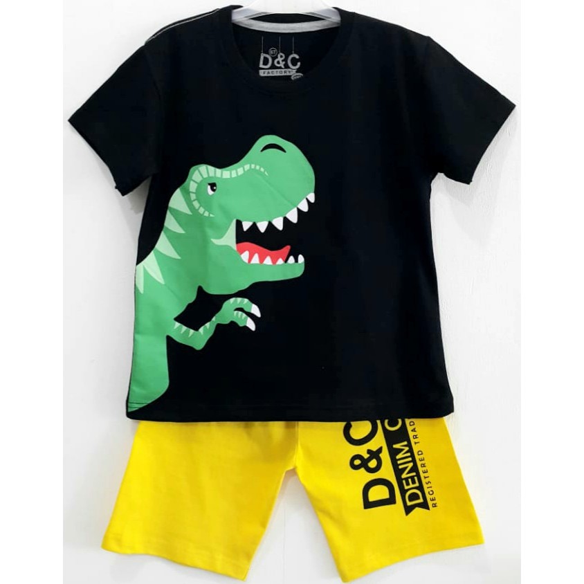 Jual Setelan Anak Dino Trex Hitam 1-10 Tahun Dinosaurus T-Rex | Shopee ...