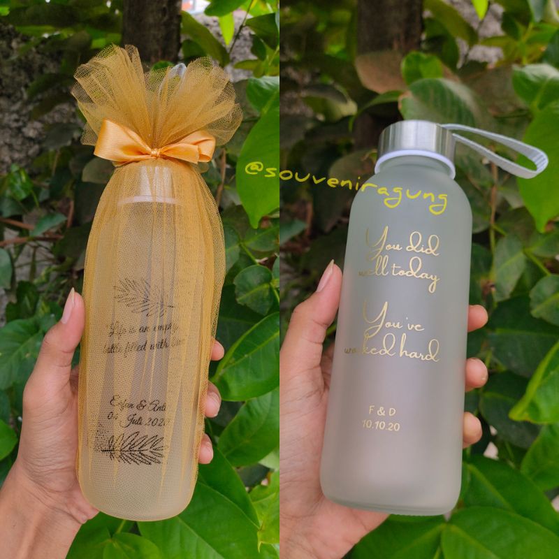 Jual SOUVENIR BOTOL KACA DOVE 420ML KEMAS KAIN TILE SOUVENIR PERNIKAHAN ...