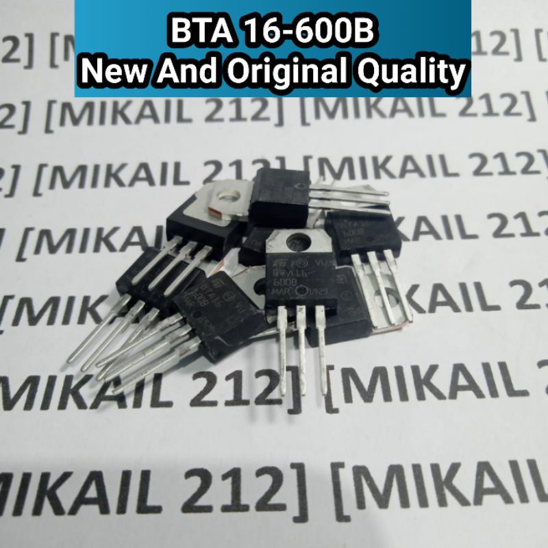 Jual Transistor BTA16-600B / BTA 16 600 B / BTA 16A 600V Triac Original Komponen Untuk Modul CPU ...