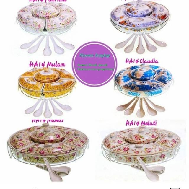 Jual Prasmanan Set Vicenza dengan Roda pemutar HA14 | Shopee Indonesia