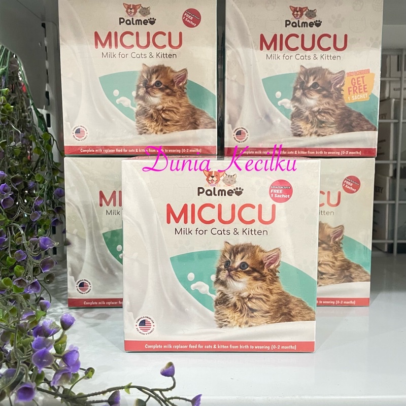 Jual MICUCU Palmeo Kitten Milk Replacer Susu Kucing 1 Box ( 11 x 20gr ...
