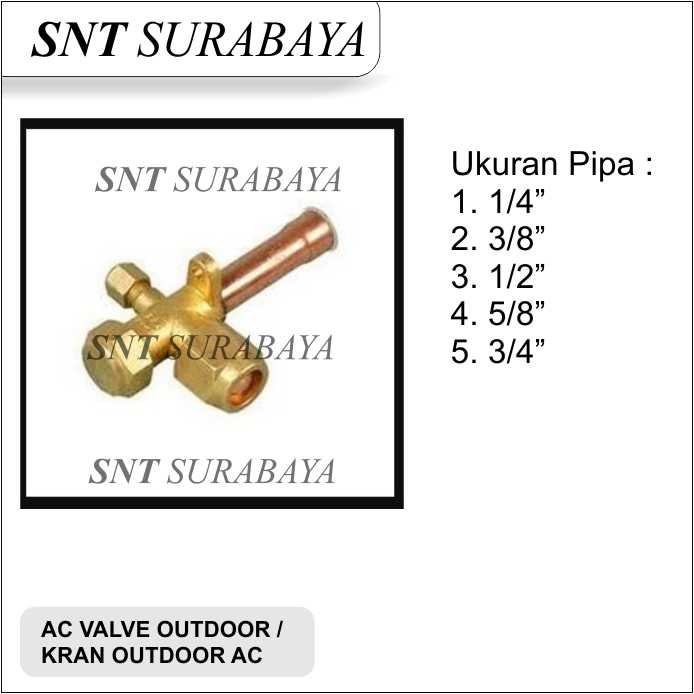 Jual KRAN AC OUTDOOR 1PK , 2PK / AC VALVE OUTDOOR 1/4" 3/8" 1/2" 5/8" 3 ...
