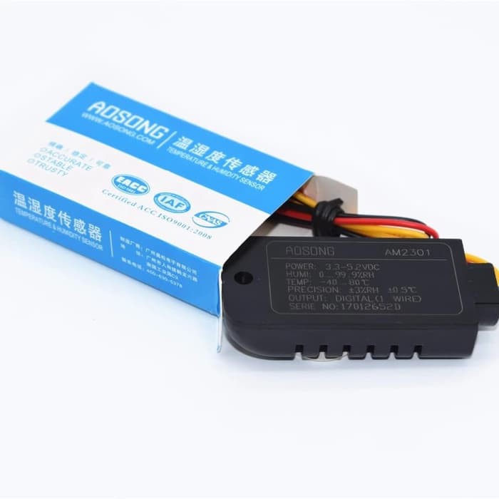 Jual DHT21 AM2301 ORI Capacitance Digital Temperature And Humidity ...