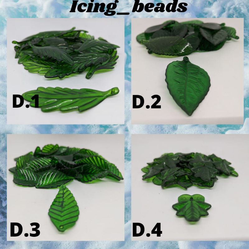 Jual MANIK DAUN AKRILIK/MOTE AKRILIK DAUN ADA 18 MACAM PILIHAN | Shopee ...