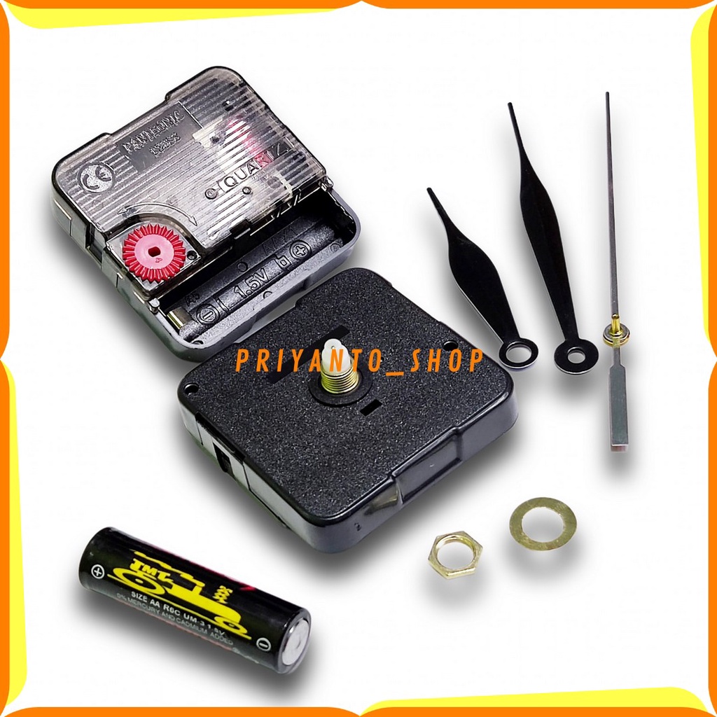 Jual MESIN JAM DINDING DETAK PTC 12888 DETAK HEMAT BATTERY | Shopee ...