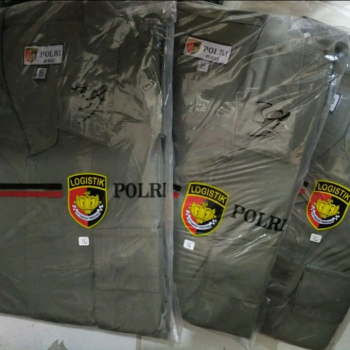 Jual Driver-Seragam- Baju Pdl Polpp Hijau Brimob -Seragam-Driver-Pria ...