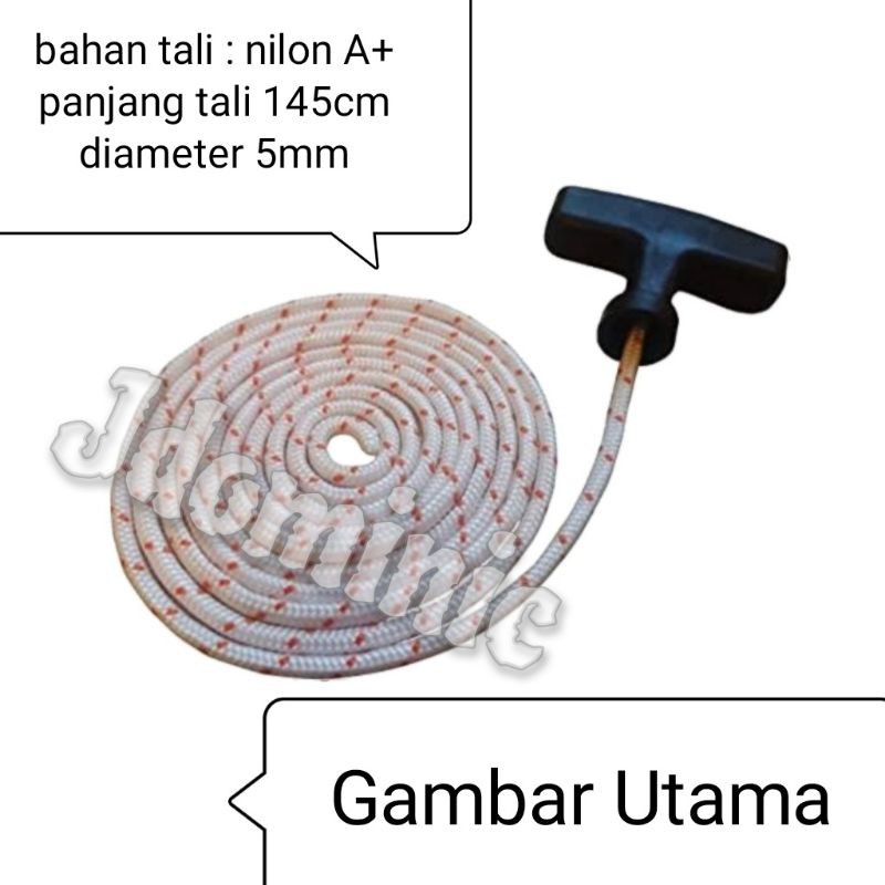 Jual tali tambang nilon tarikan sela recoil starter rikoil rekoil stater nyala mesin bensin ...