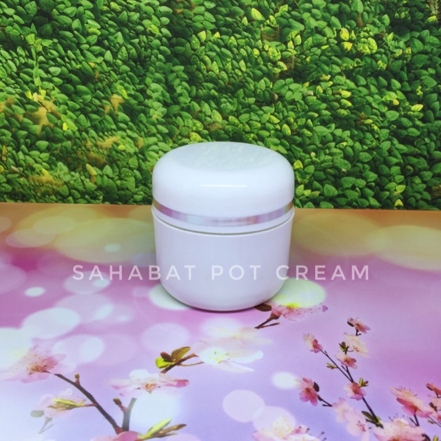 Jual Pot Cream 50gr Putih List Silver | Shopee Indonesia