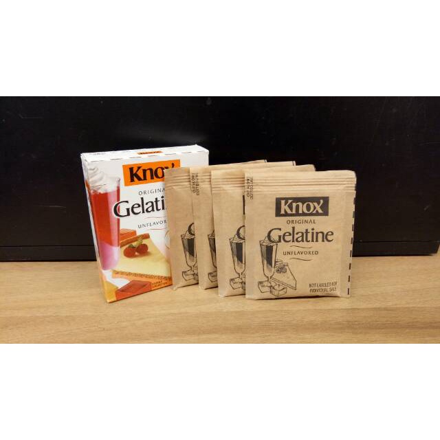 Jual Knox Unflavored Gelatin Bubuk gelatin import 7gr Agar Pudding ...