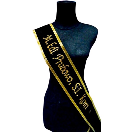 Jual (1HARI JADI)Selempang wisuda bludru selendang wisuda sash wisuda ...